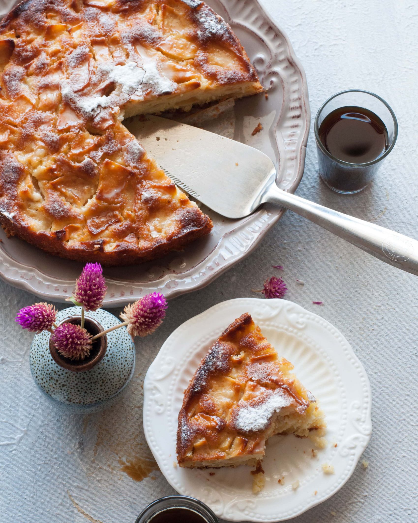 The Very Best French Apple Cake with or without Rum