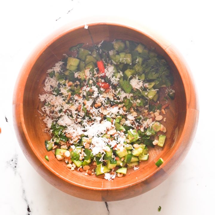 Indian Cucumber and Coconut Salad Khamang Kakdi Salad Recipe Video