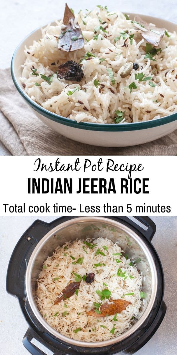 How to make Jeera Rice in Instant Pot without soaking