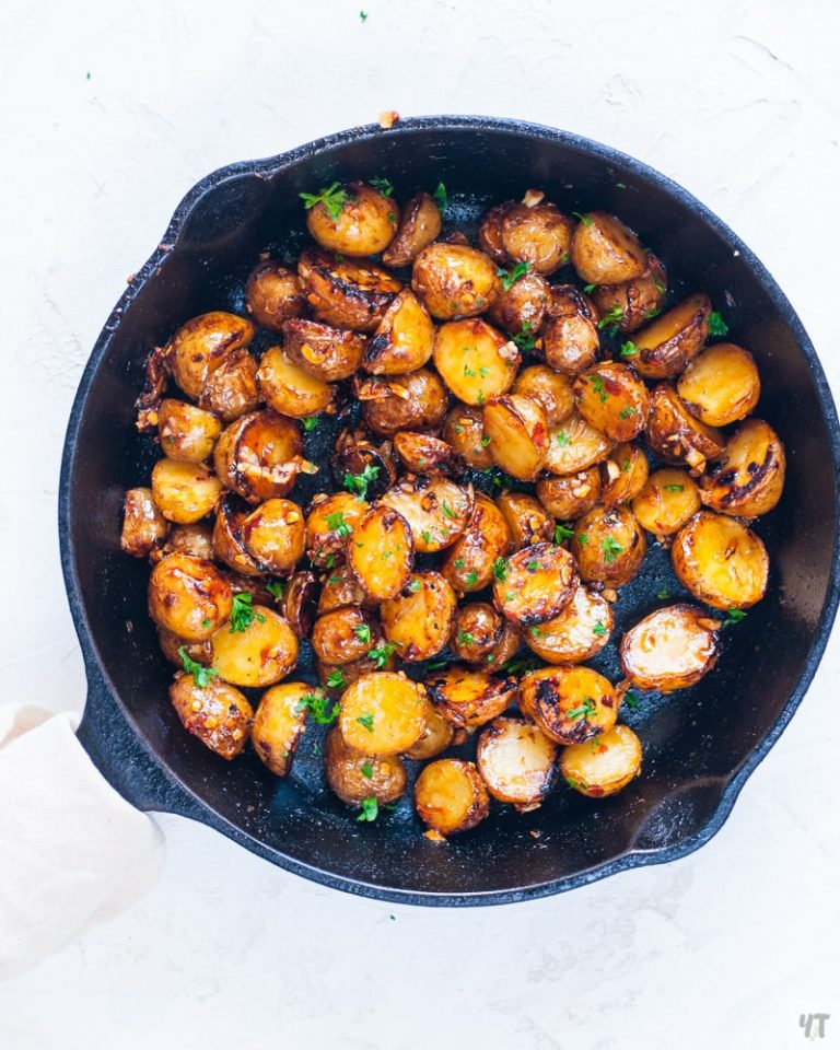 Instant Pot Crispy Potatoes- with Honey and Garlic