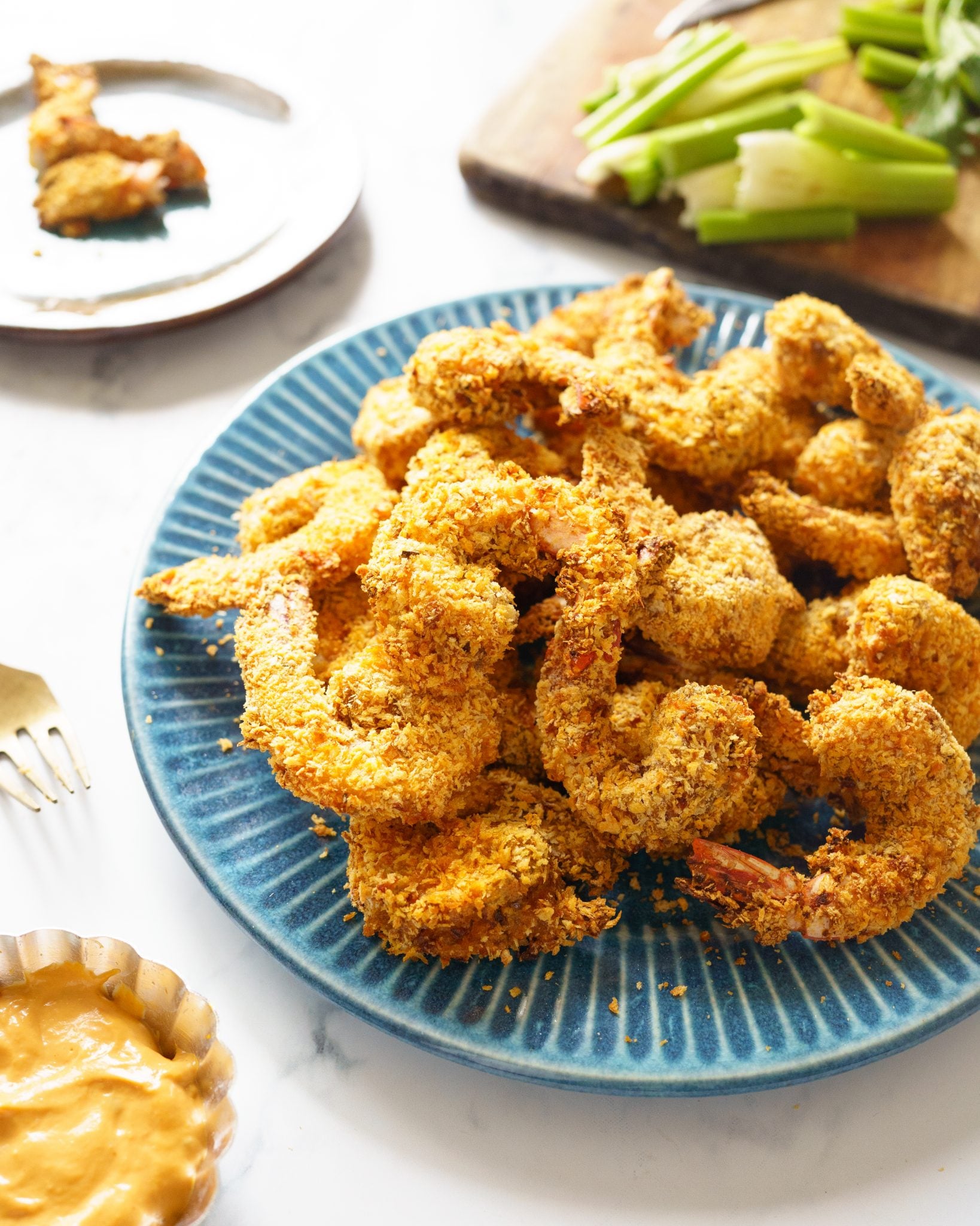 air fryer popcorn shrimp - Frozen & from scratch