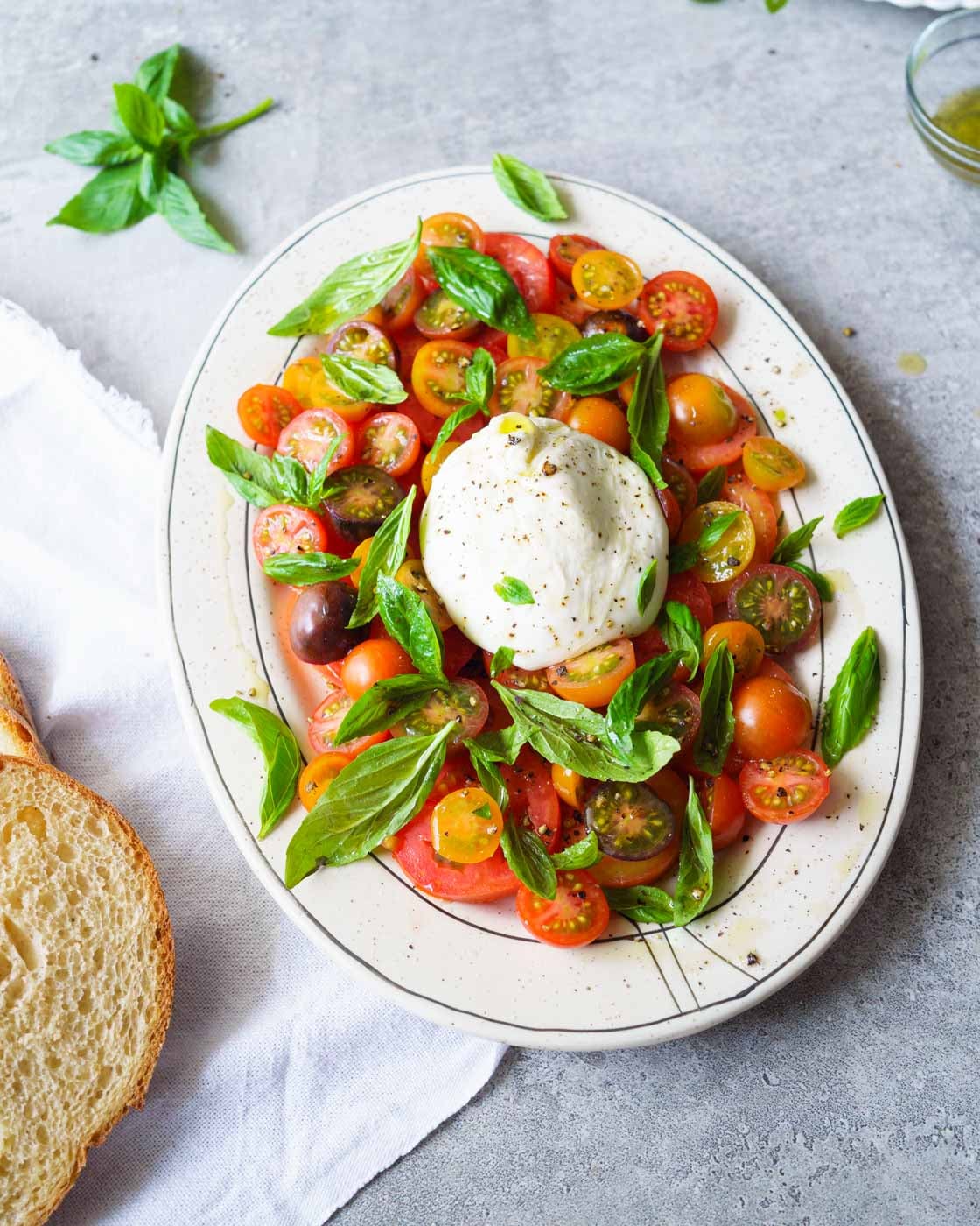 Burrata bruschetta