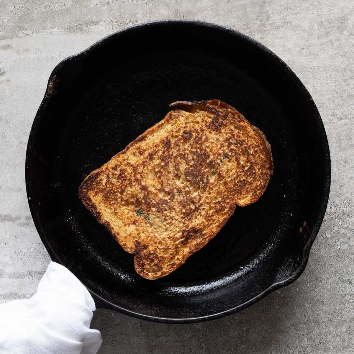 Savory french toast - with parmesan cheese & garlic