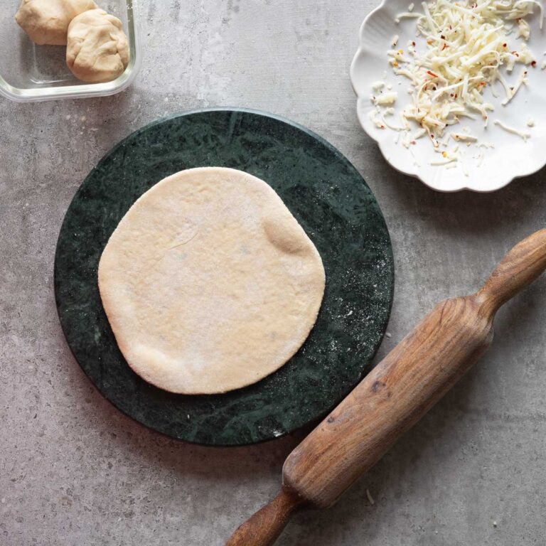 Cheese paratha - Indian flatbreads stuffed with cheese