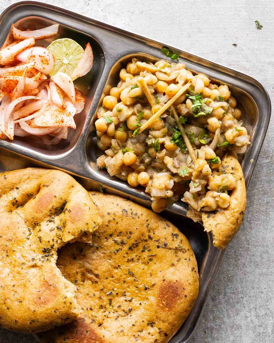 matar kulcha - indian street food